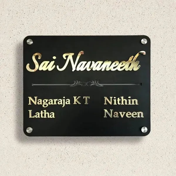 Simple and Elegant Name Plate – handmadelovebytanya