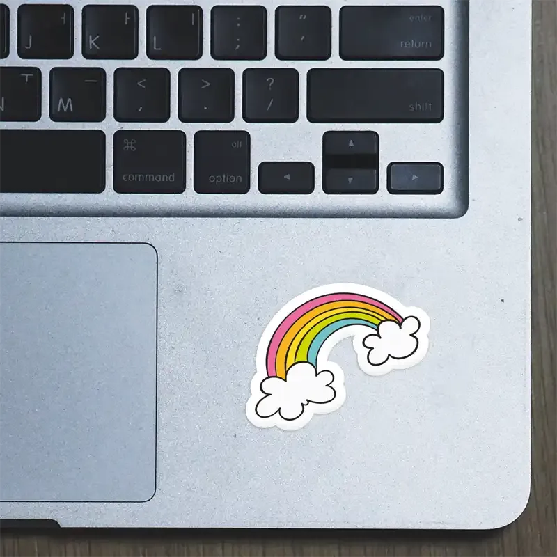 Rainbow Laptop Sticker – handmadelovebytanya