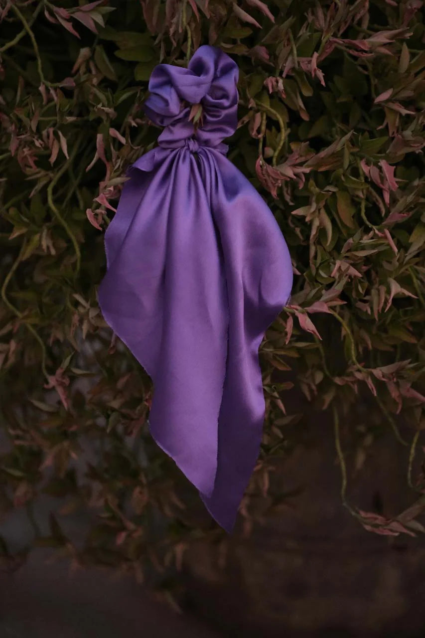 Lilac Tail Scrunchie – handmadelovebytanya