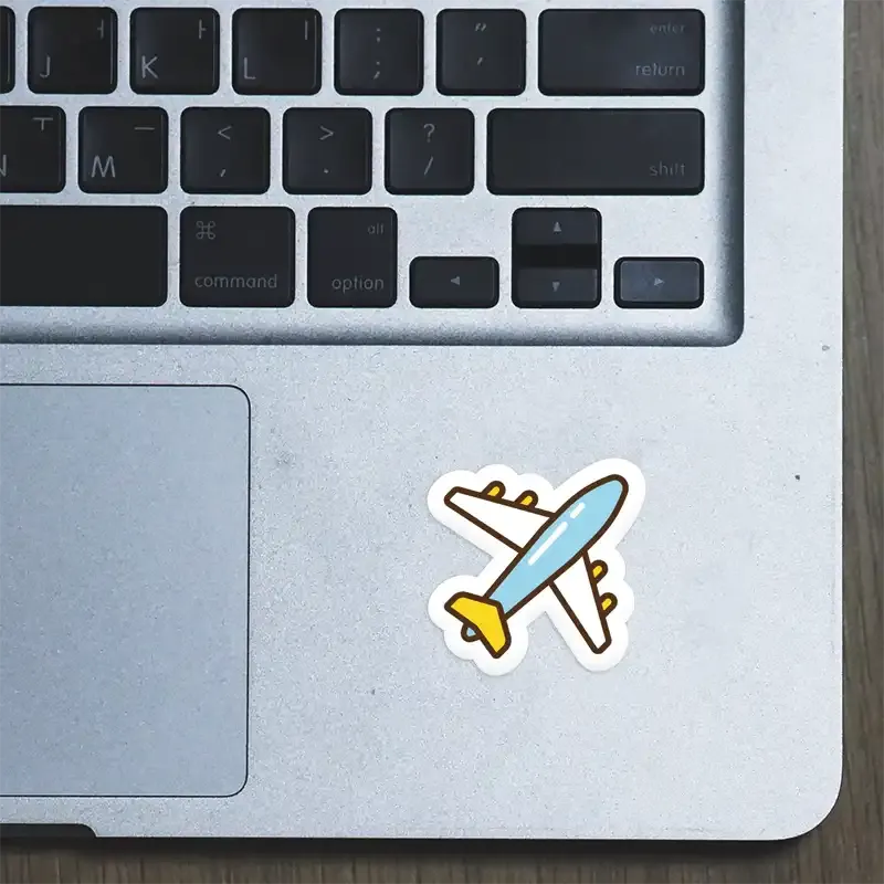 Aeroplane Travel Laptop Sticker – handmadelovebytanya