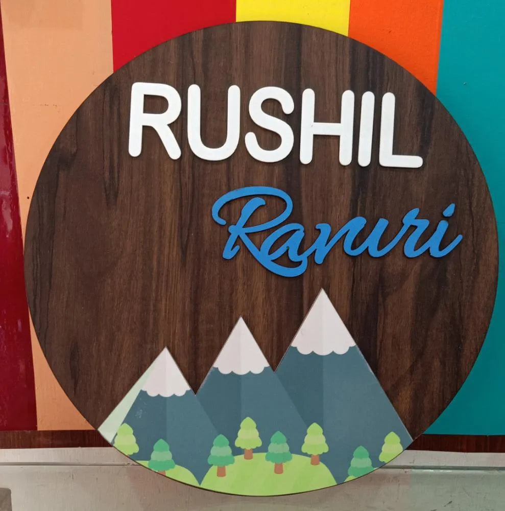Mountain name plate – handmadelovebytanya