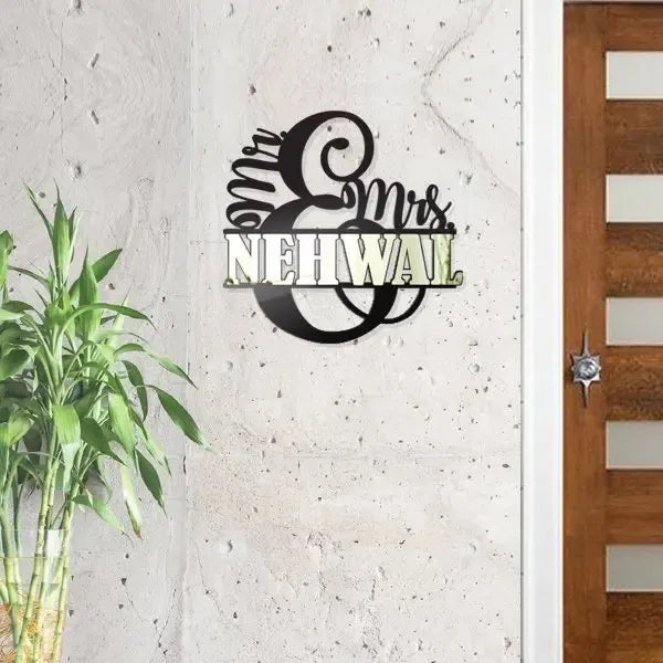 Mr and Mrs Name Plate – handmadelovebytanya
