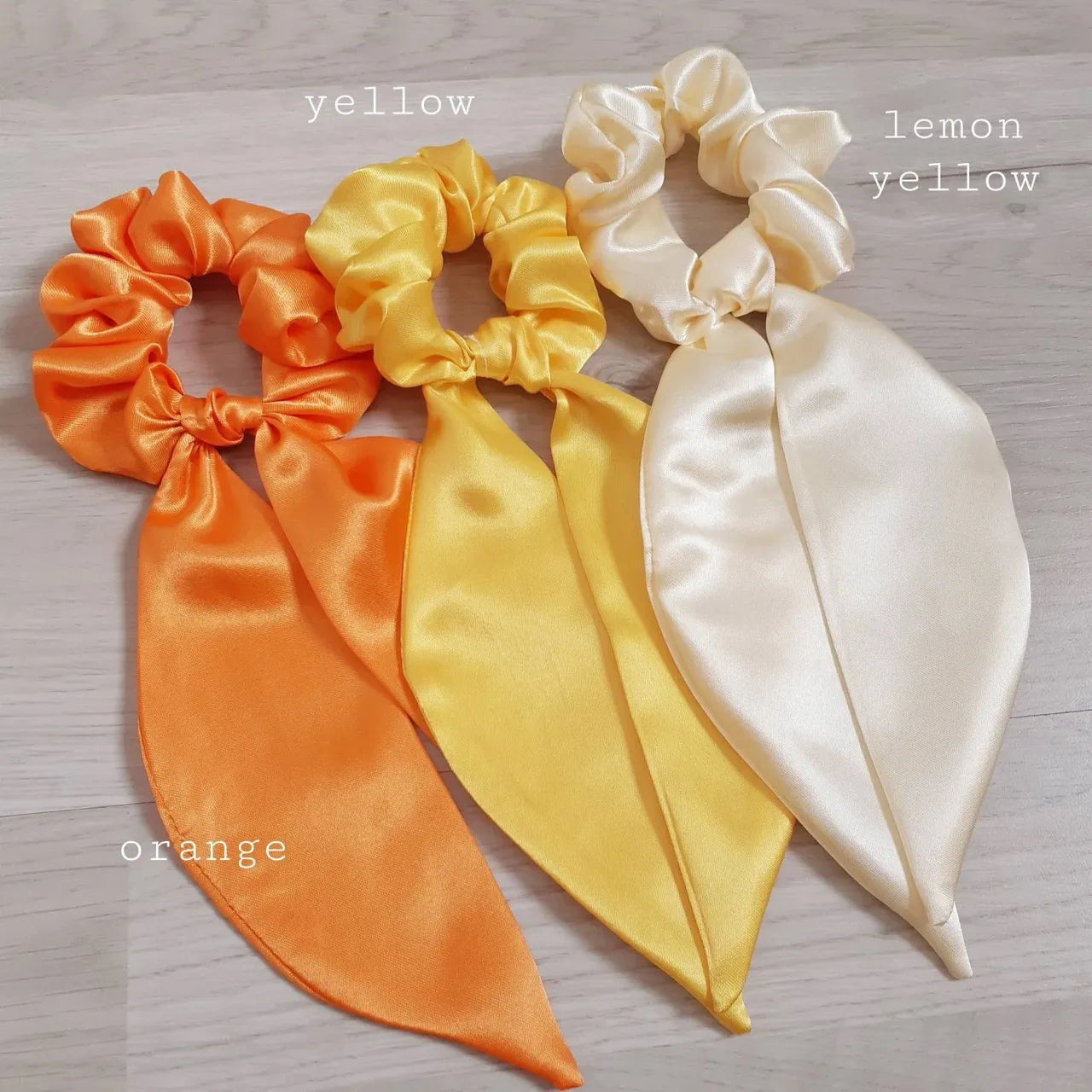 Bright Satin Scrunchies combo – handmadelovebytanya