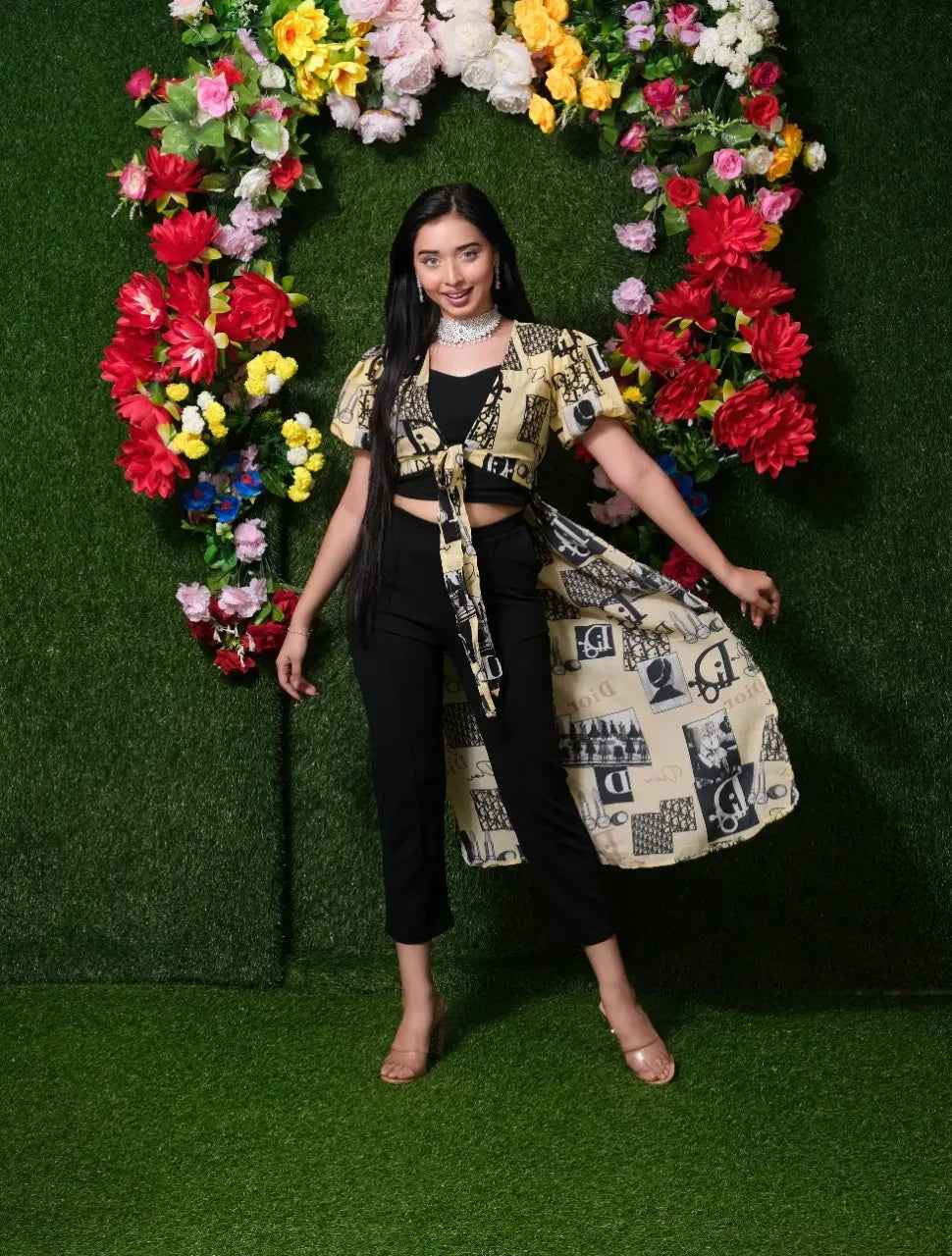 Kurli Pant Top with shrug – handmadelovebytanya