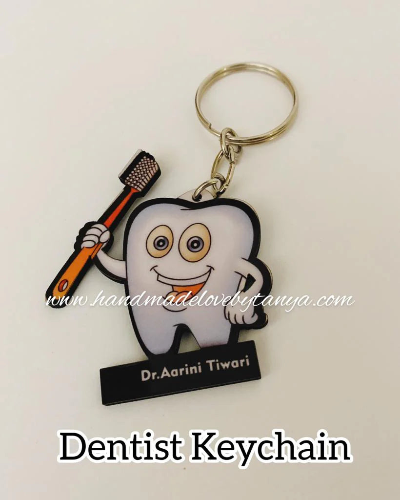 Dentist keychain – handmadelovebytanya