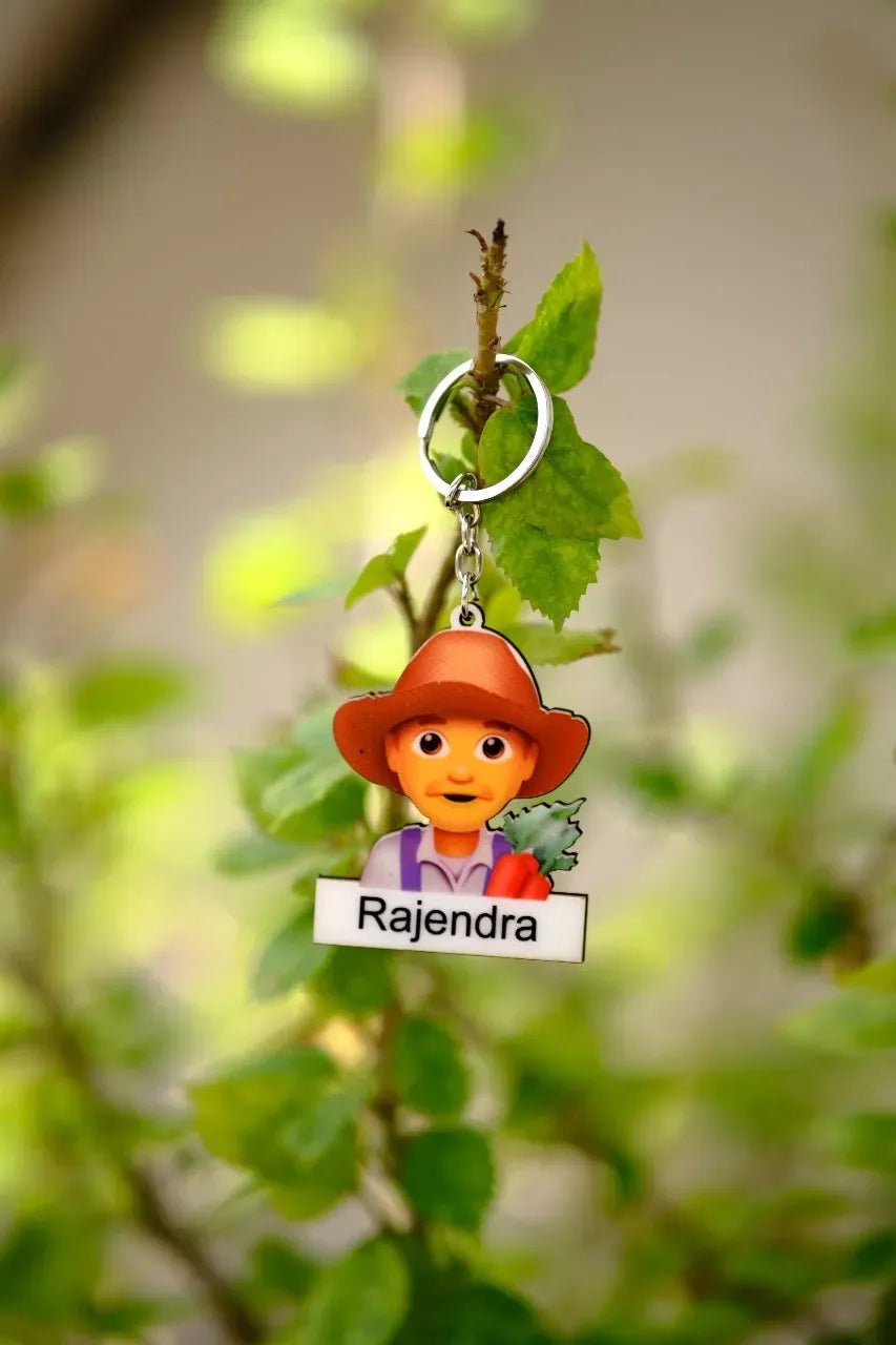 Farmer Keychain – handmadelovebytanya