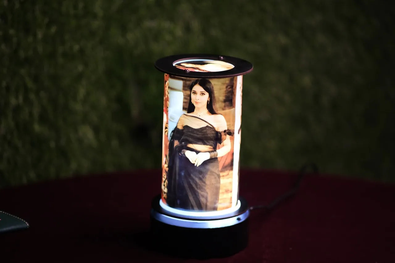 Rotating cylindrical Lamp – handmadelovebytanya
