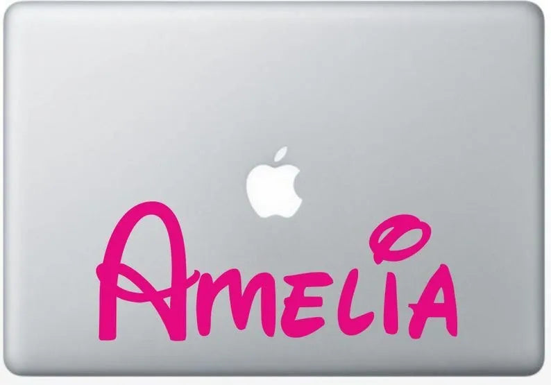 Customised name laptop sticker – handmadelovebytanya