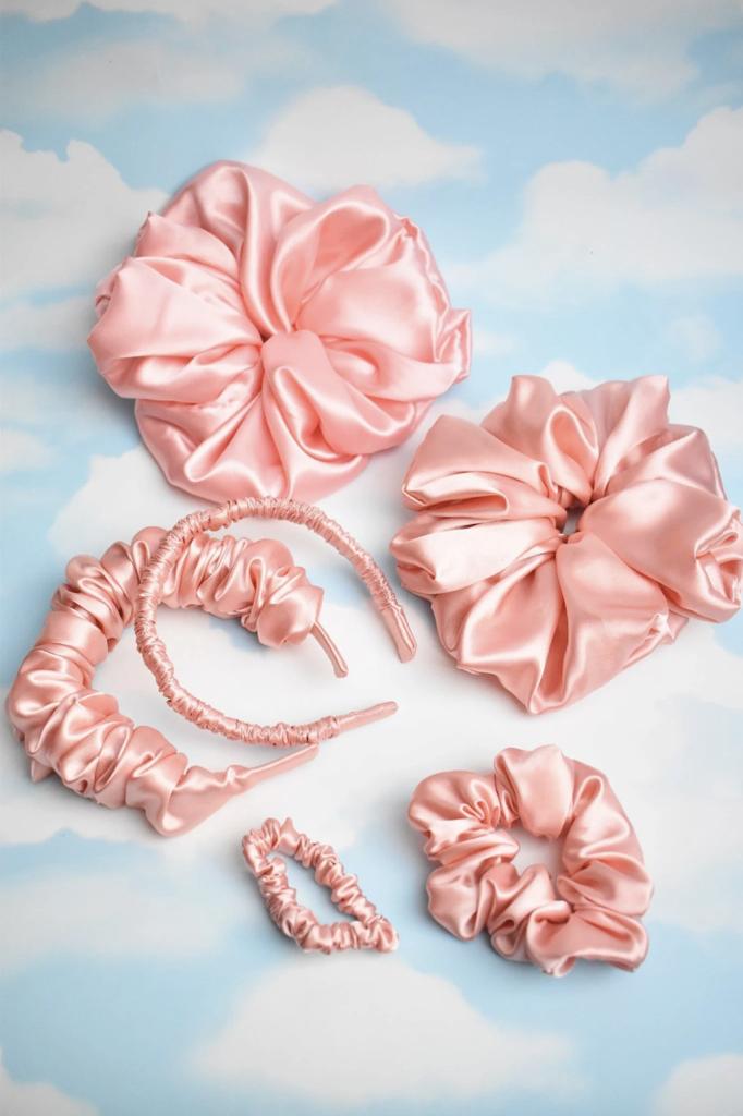 Peach Scrunchies Family Combo – handmadelovebytanya