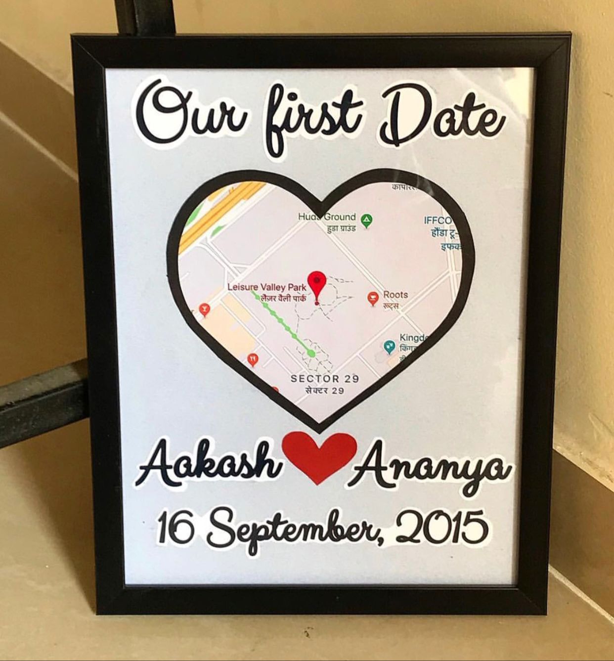 First Date Frame – handmadelovebytanya