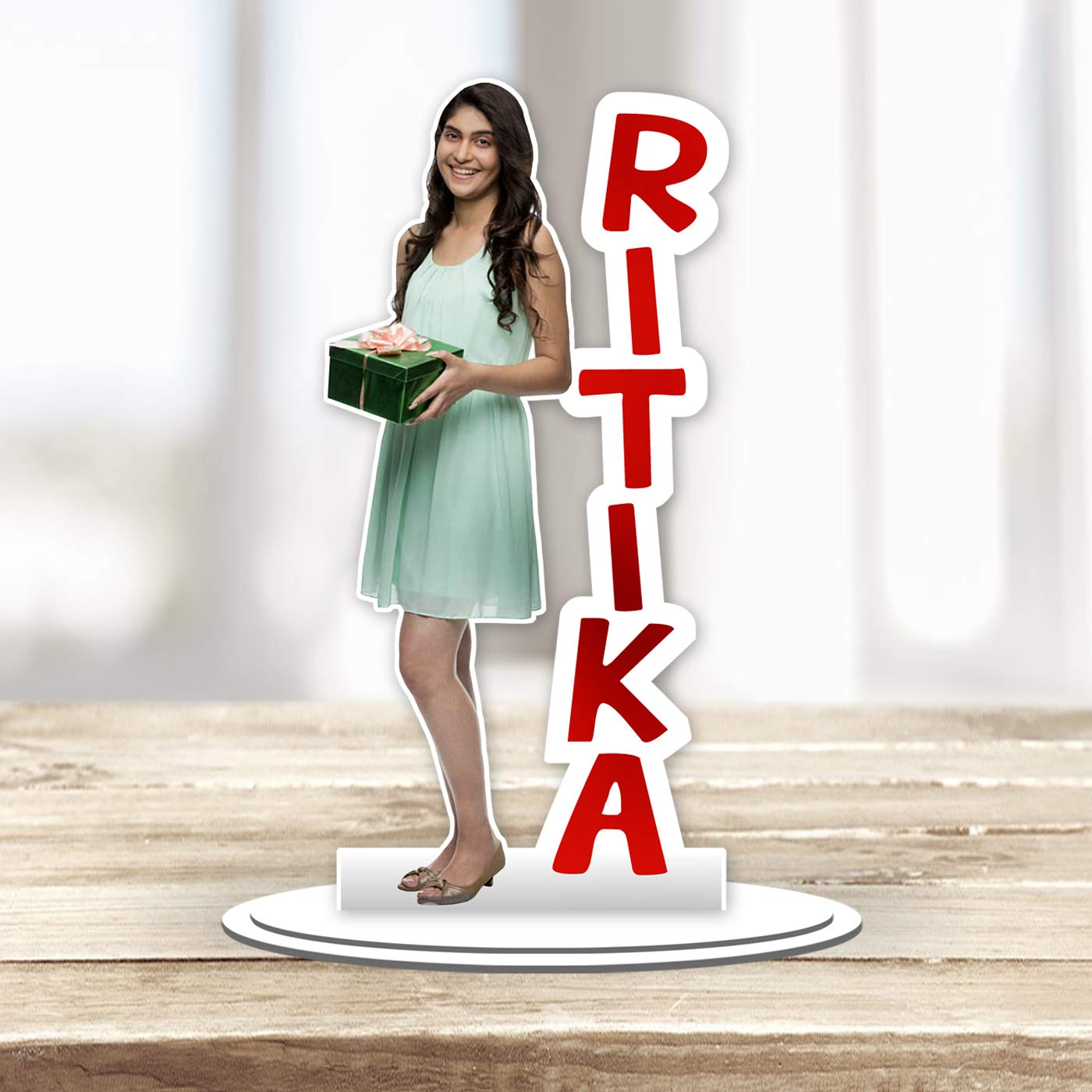 Personalised Wooden Photo Name Caricature – handmadelovebytanya