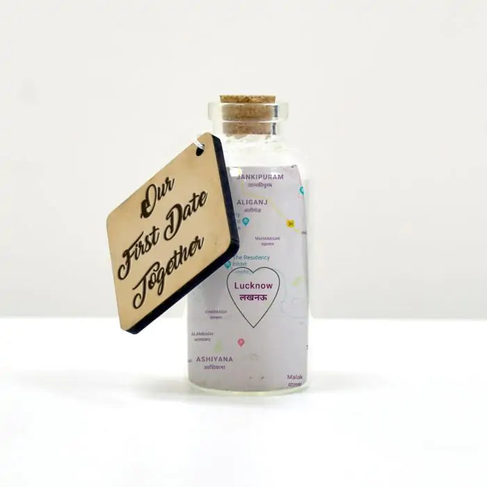 Personalised Our First Date Together Message Bottle – handmadelovebytanya