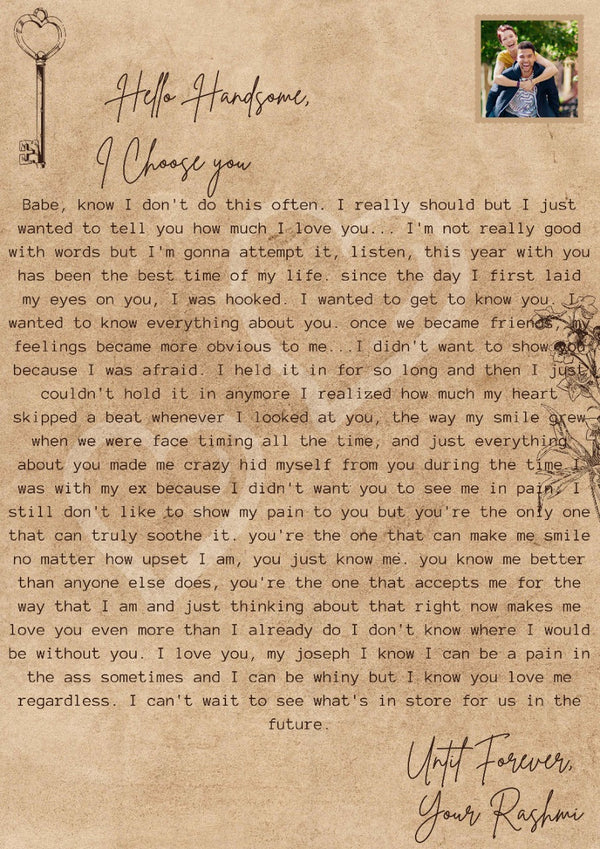 Hello Handsome Virtual Love Letter – handmadelovebytanya