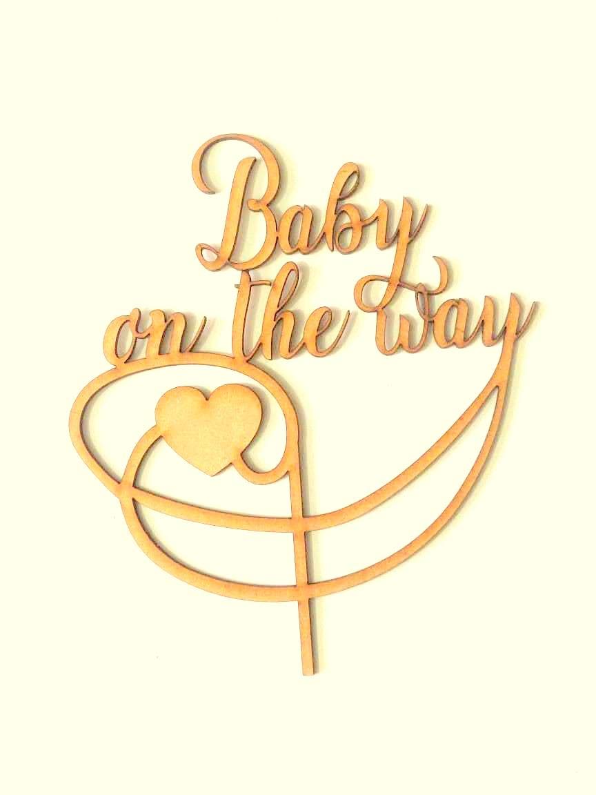 Baby on The Way Cake Topper – handmadelovebytanya