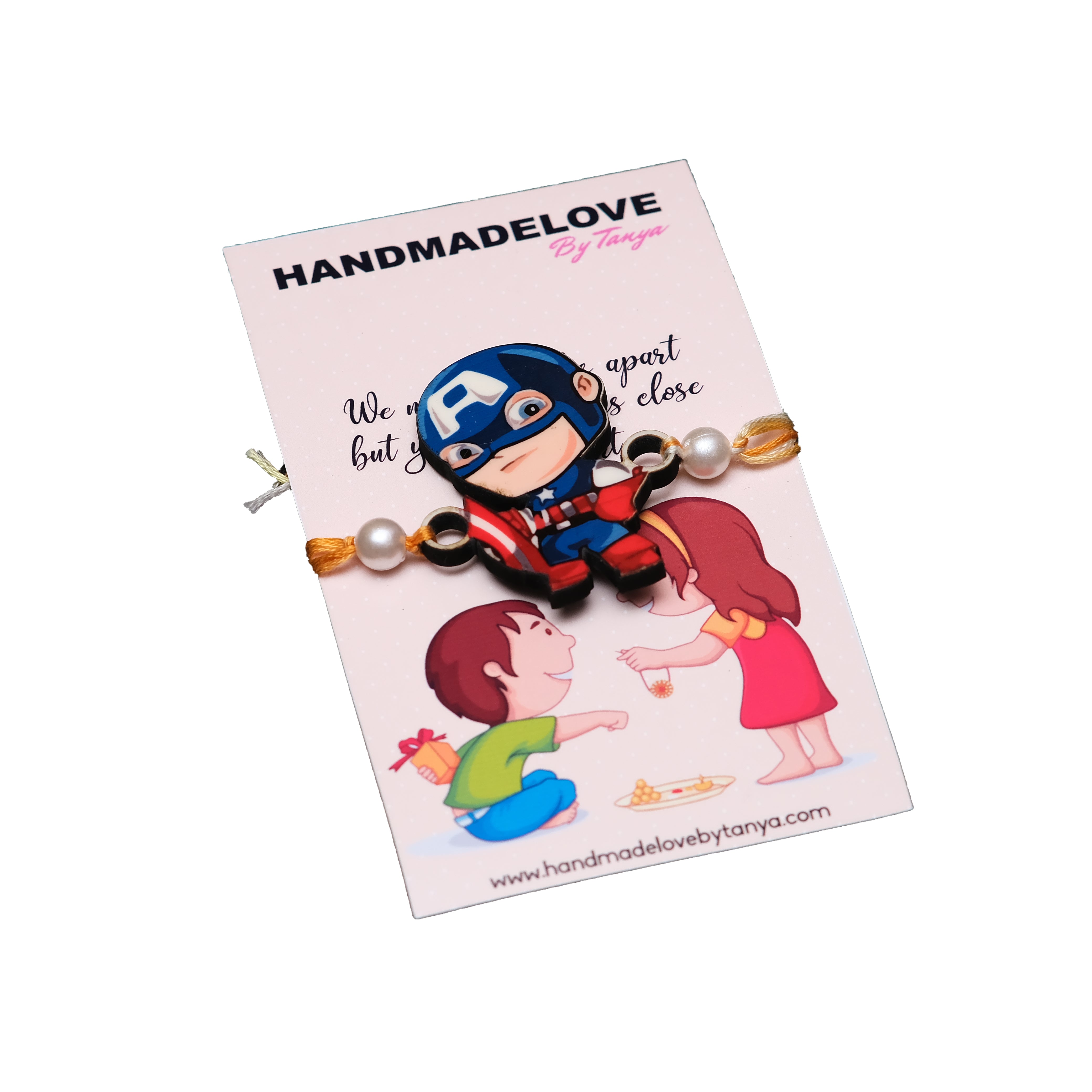 Captain America Rakhi – handmadelovebytanya
