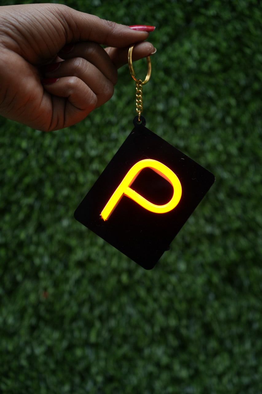 Neon alphabet keychain – handmadelovebytanya