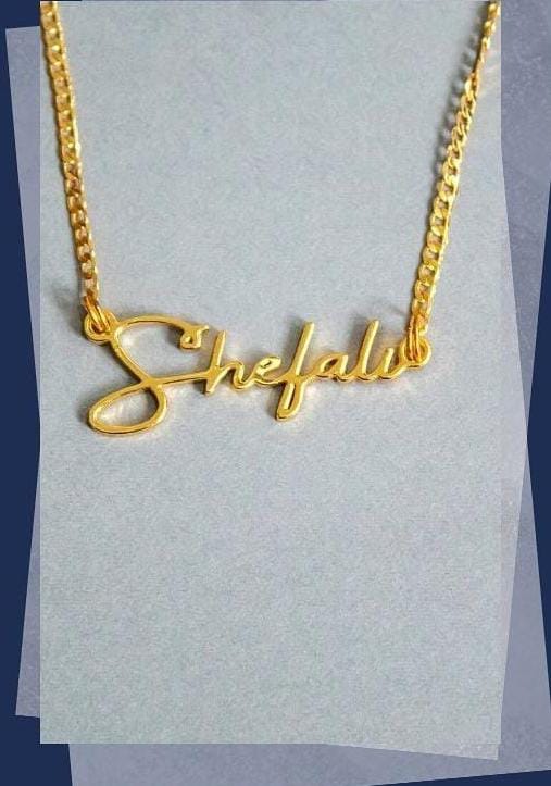 Personalised Golden Name Chain – handmadelovebytanya