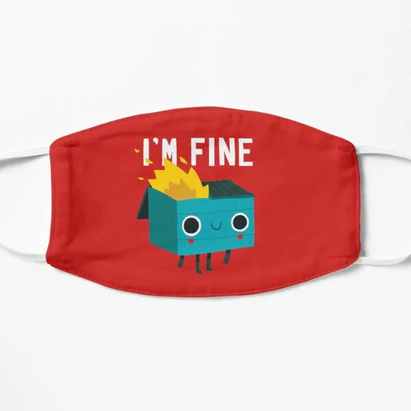 Dumpster Is Fine Mask Designed and sold by DinoMike – handmadelovebytanya