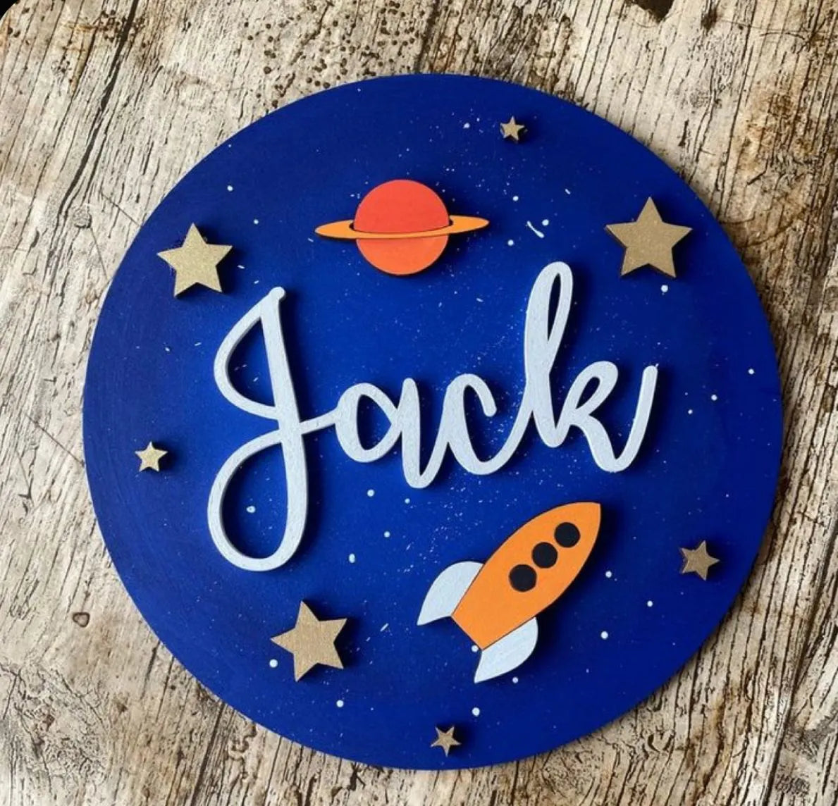 Space Name Plate – handmadelovebytanya