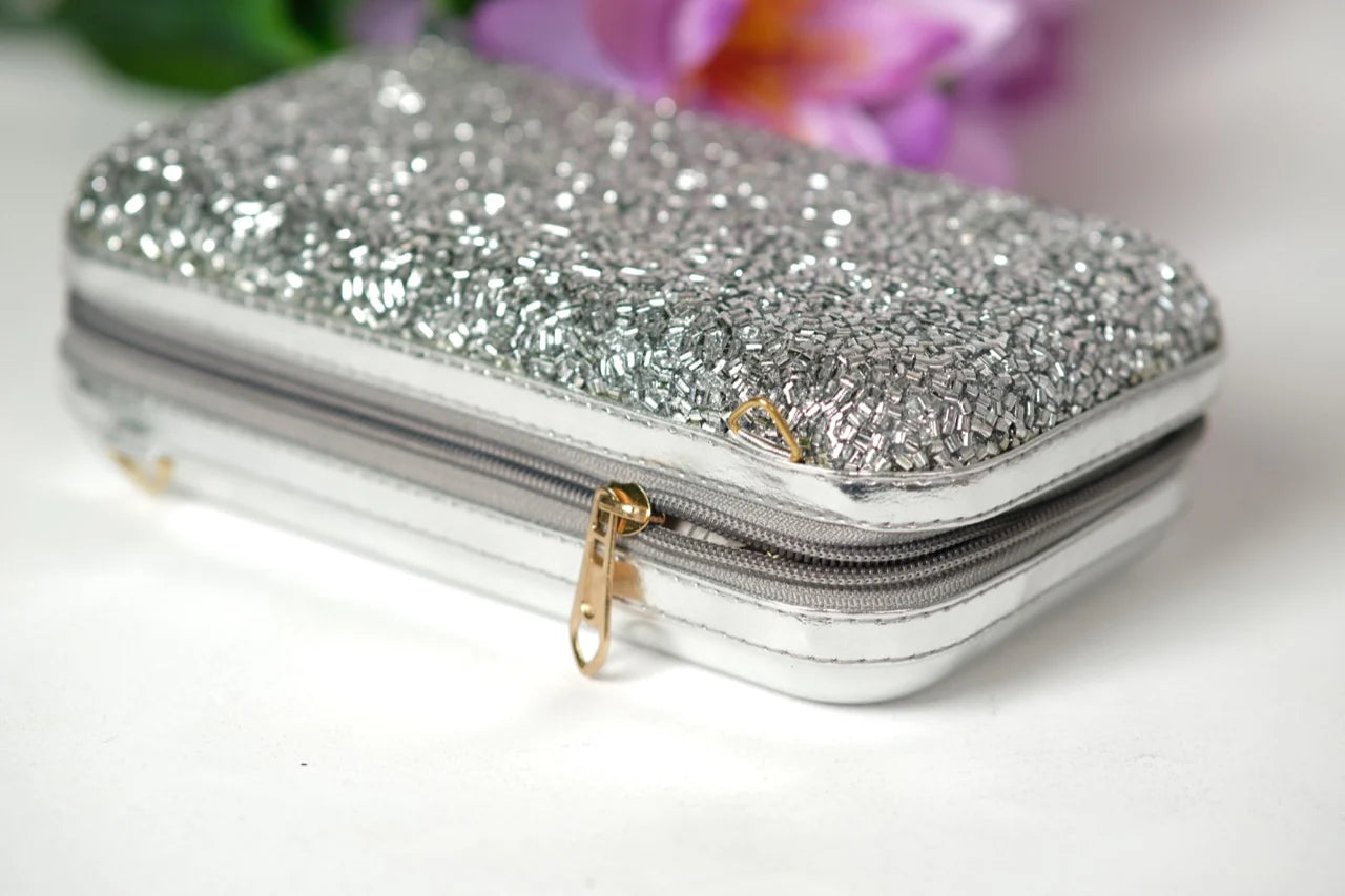 Silver Box Clutch – handmadelovebytanya