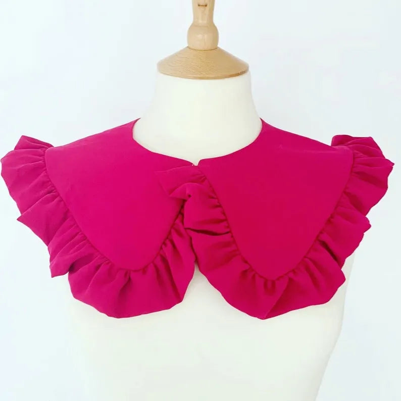 Red Detachable Frill Collar – handmadelovebytanya