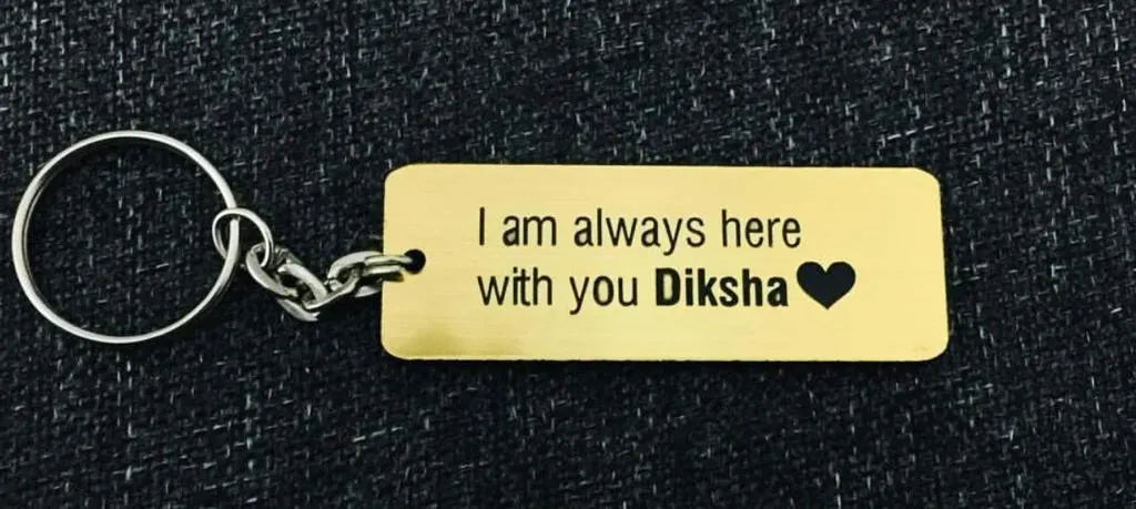 Customised Golden Keychain – handmadelovebytanya