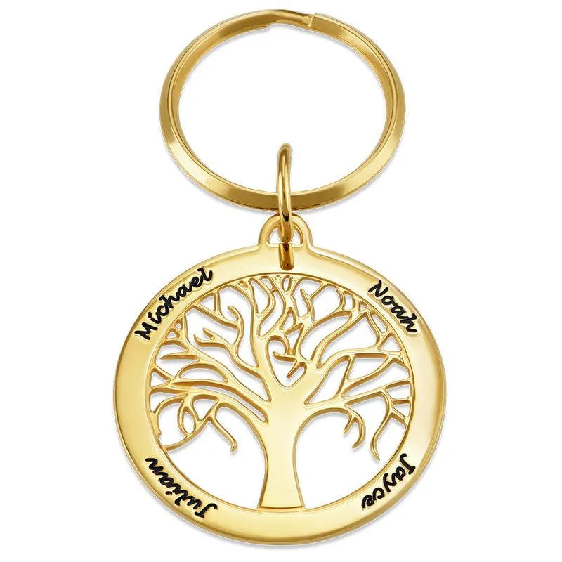Tree Style Engraved Keychain – handmadelovebytanya