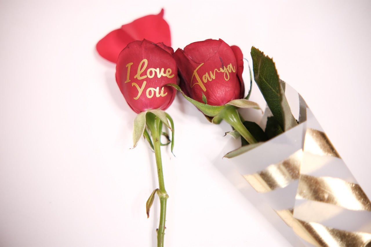 Customised Real Rose – handmadelovebytanya