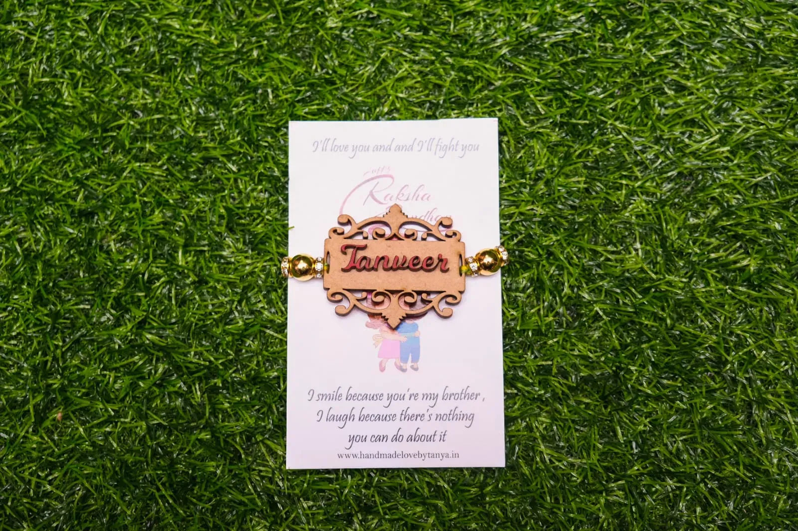 Royal Name Rakhi 04 – handmadelovebytanya
