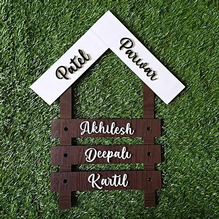 Personalised Family Name Plate – handmadelovebytanya