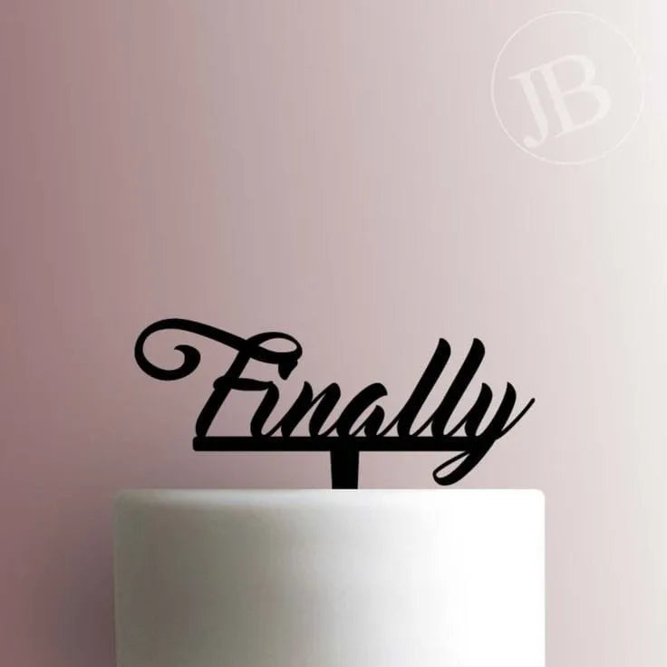 Finally Cake Topper – handmadelovebytanya