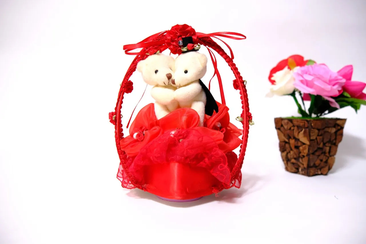 Couple teddy bucket – handmadelovebytanya